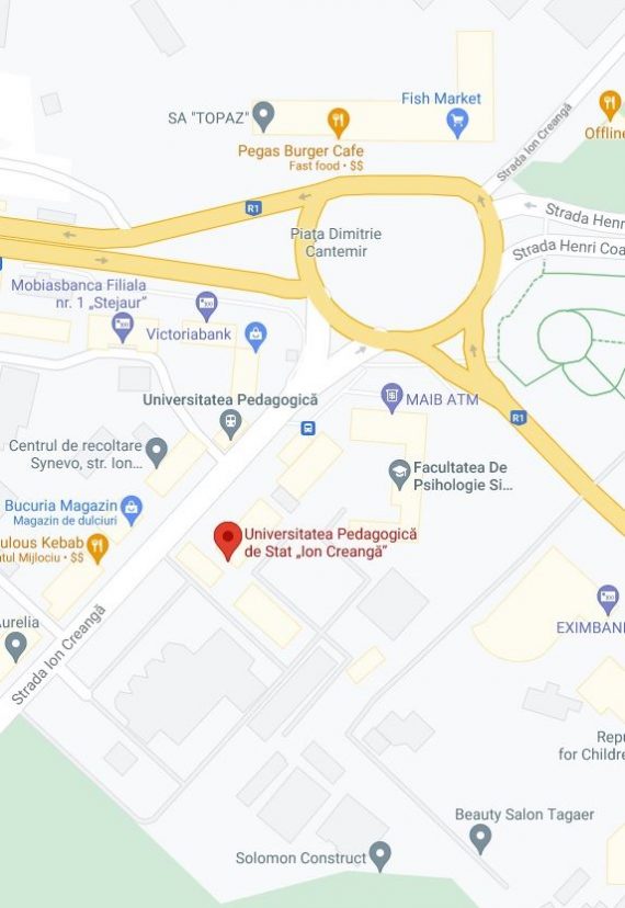 harta – UPSC – Universitatea Pedagogică de Stat "ION CREANGĂ" din Chișinău