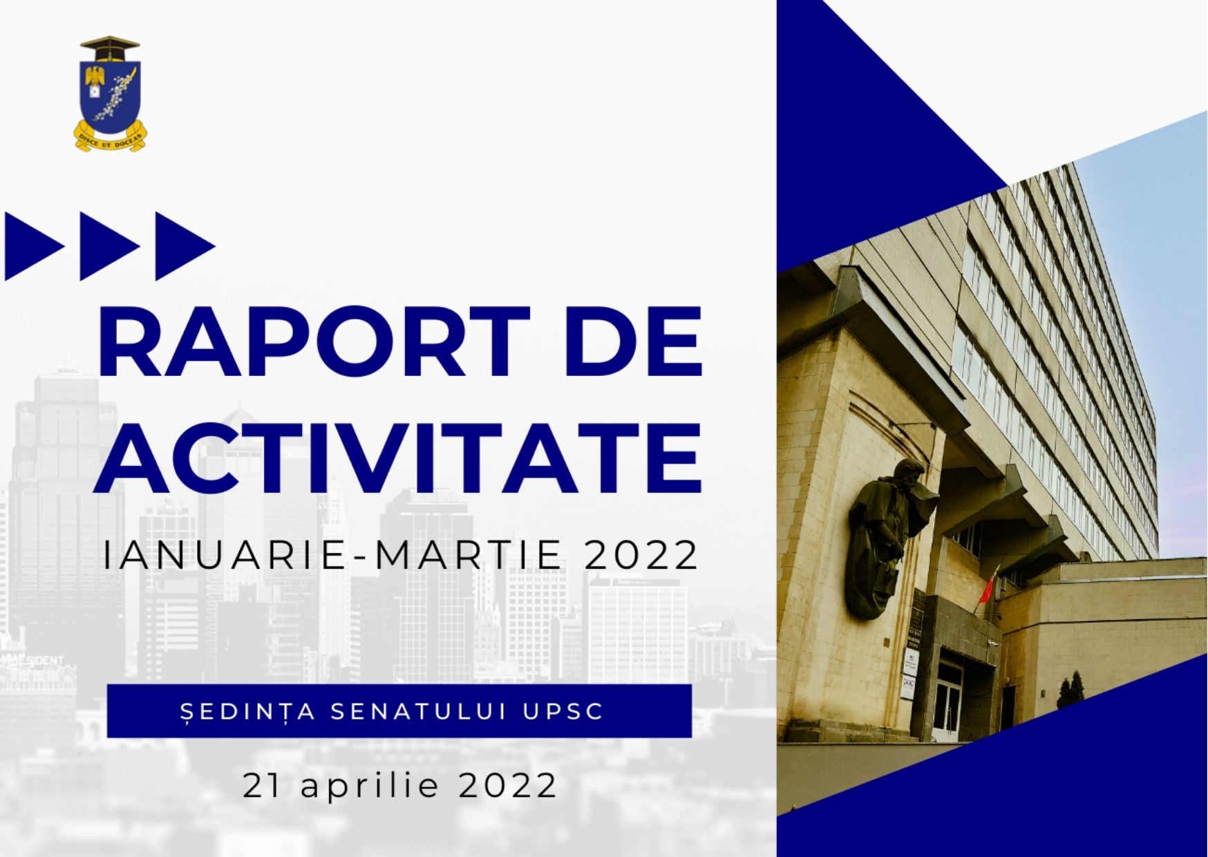 Raport trimestrial de activitate UPSC – UPSC – Universitatea Pedagogică ...