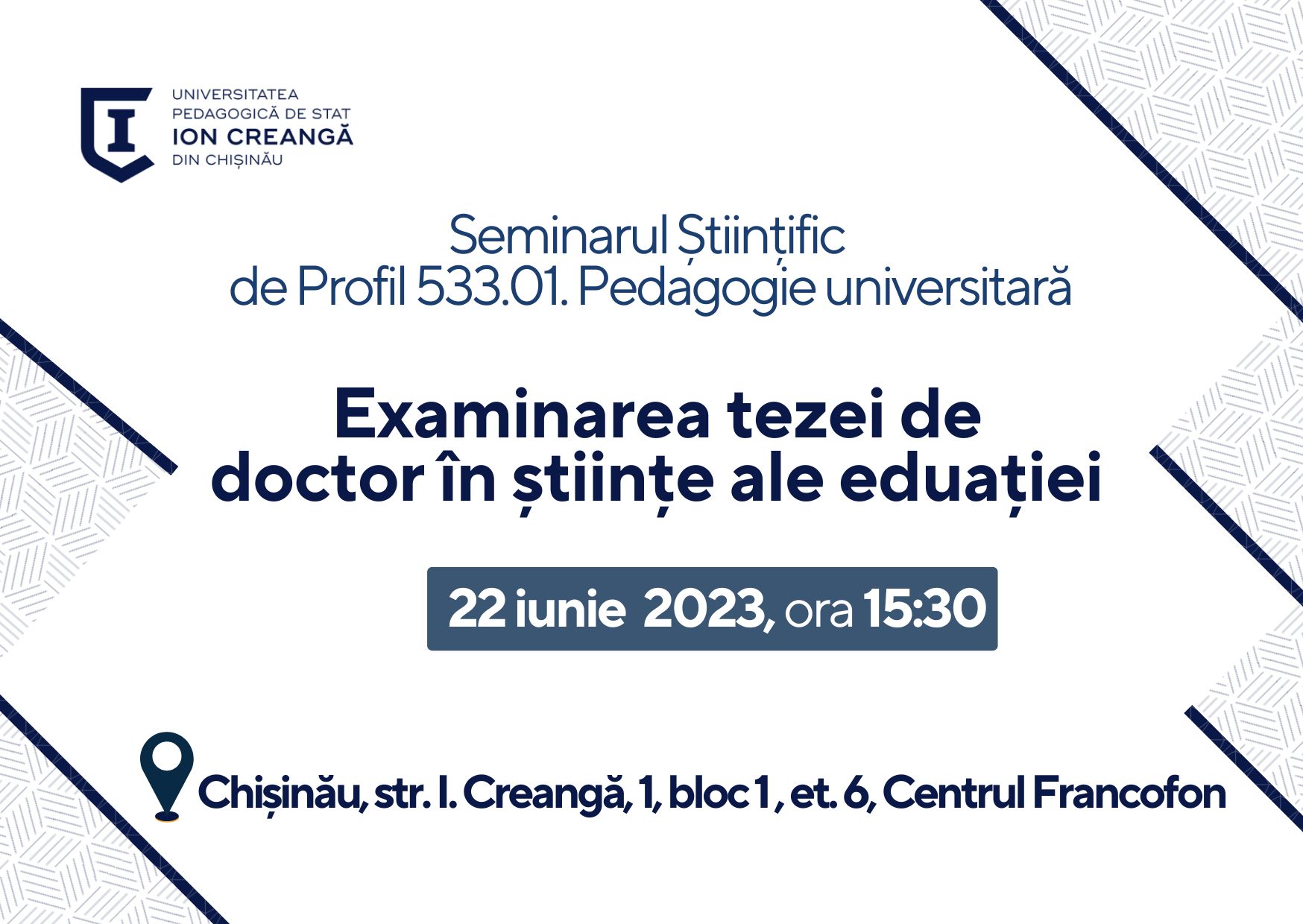 Seminarul Ştiinţific de Profil 533.01. Pedagogie universitară – UPSC ...