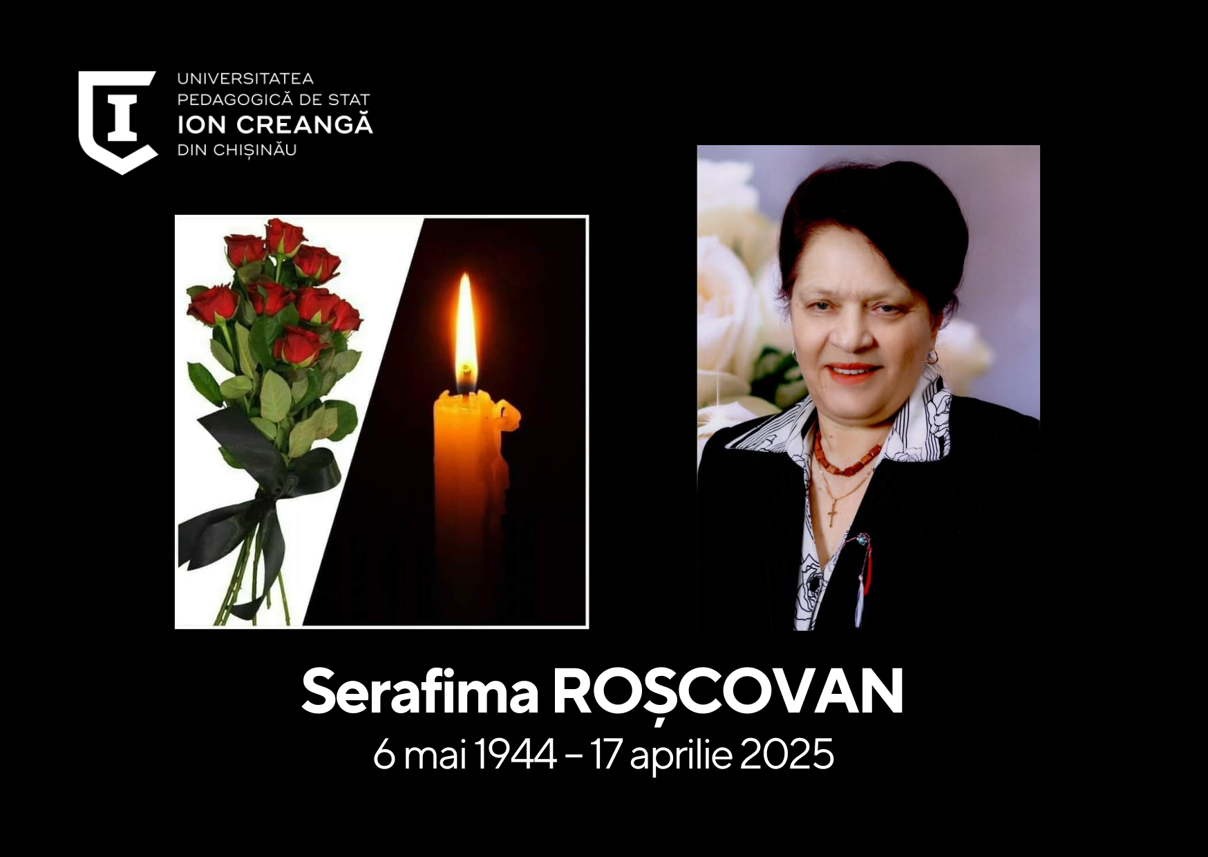 In memoriam: Serafima Roșcovan, lector la UPSC – UPSC – Universitatea Pedagogică de Stat "ION ...